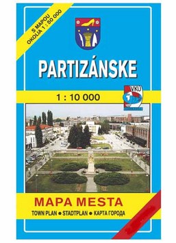 Partizánske Mapa mesta Town plan Stadtplan Plan miasta Várostérkép ...