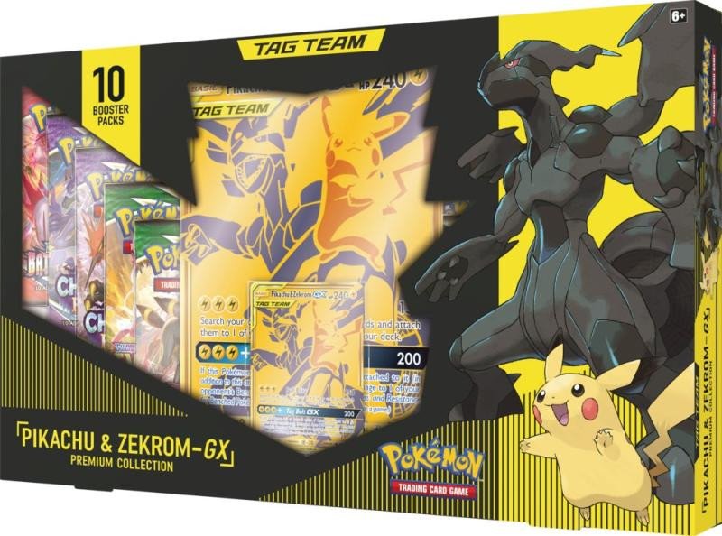 Pokémon TCG: Pikachu & Zekrom GX Premium Box neuveden | Knihkupectví ...